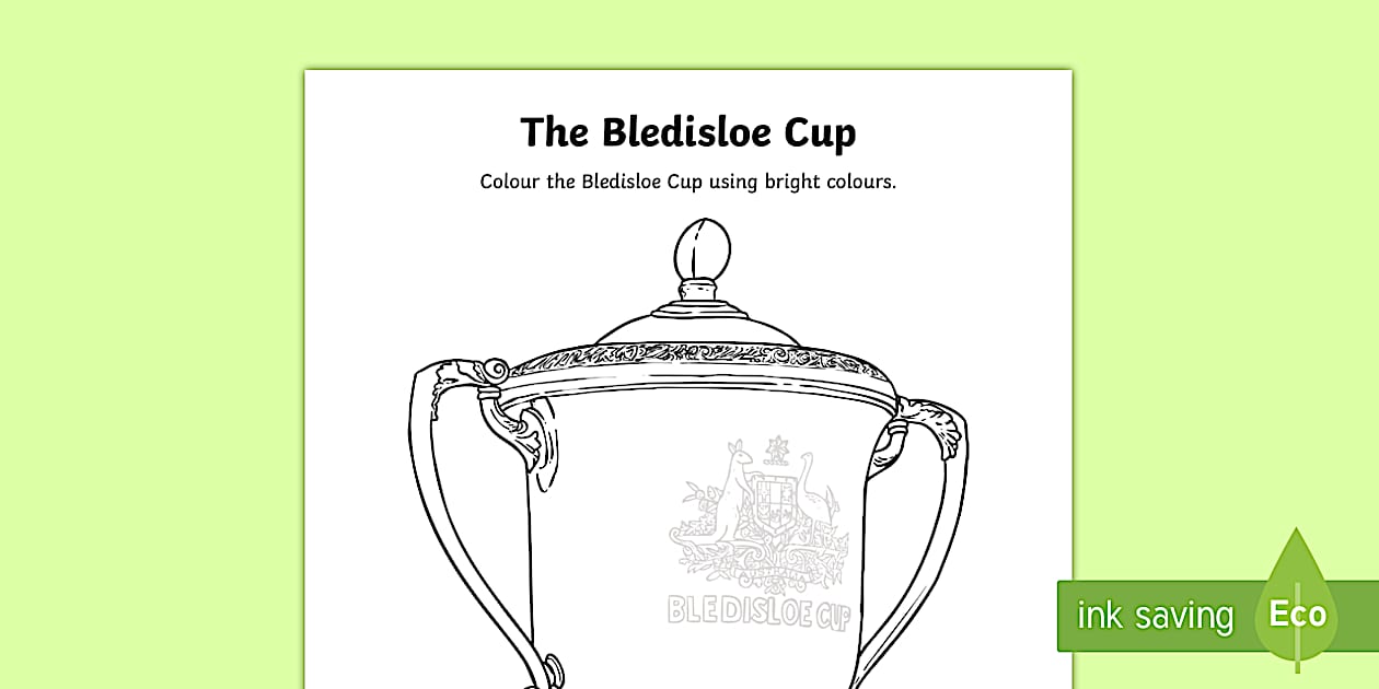Bledisloe Cup Colouring Page