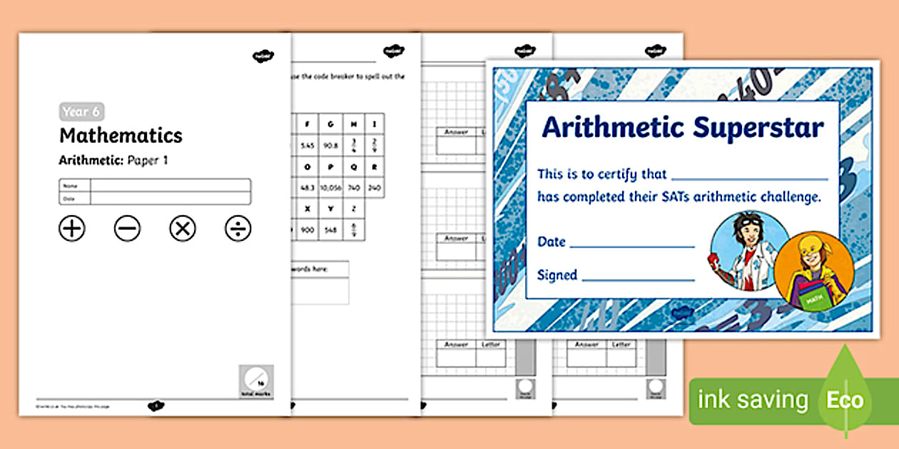 KS2 maths SATs | Arithmetic Code Breaker Activity - Year 6