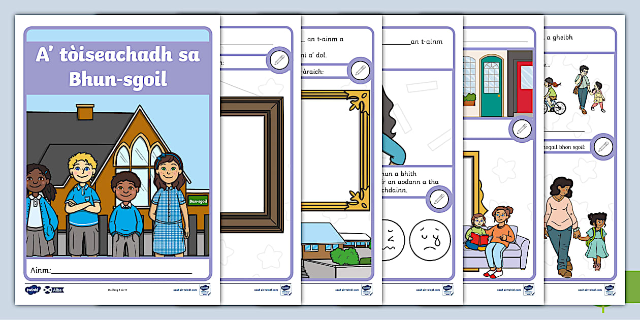 A’ tòiseachadh sa Bhun-sgoil – Leabhran-obrach - Twinkl