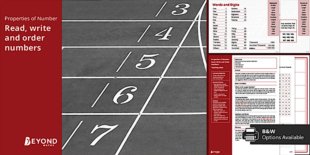 👉 Reading, Writing and Ordering Numbers: Intervention | GCSE