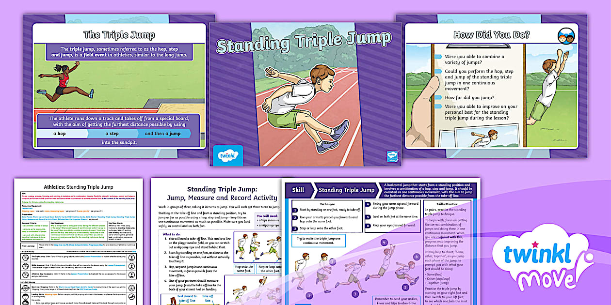 Triple Jump Lesson - Year 4 Athletics - Twinkl Move PE