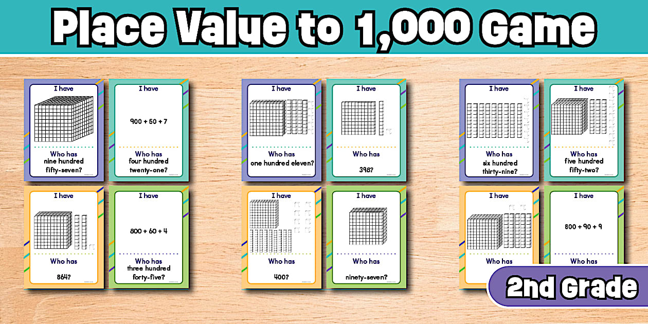 Place Value to 1000 Games for 2nd Grade | Twinkl USA