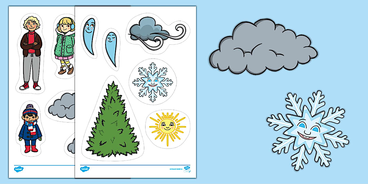 Micul fulg de nea – Marionete (teacher made) - Twinkl