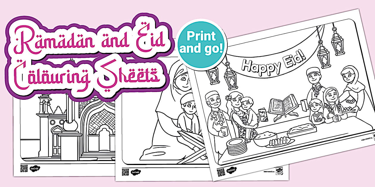 Ramadan and Eid Colouring Sheets