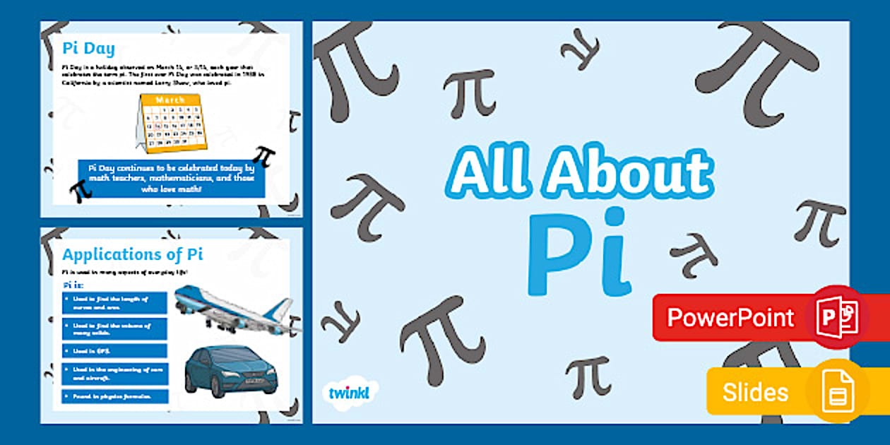 Pi Day Slides | PowerPoint & Google Slides | Twinkl USA