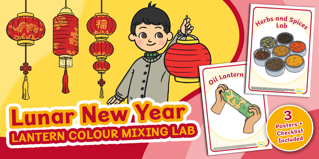 Lunar New Year Lantern Colour Mixing Lab