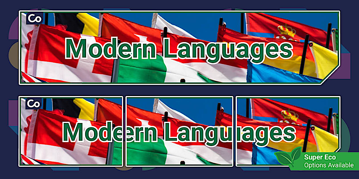 Modern Languages Display Banner (teacher made) - Twinkl