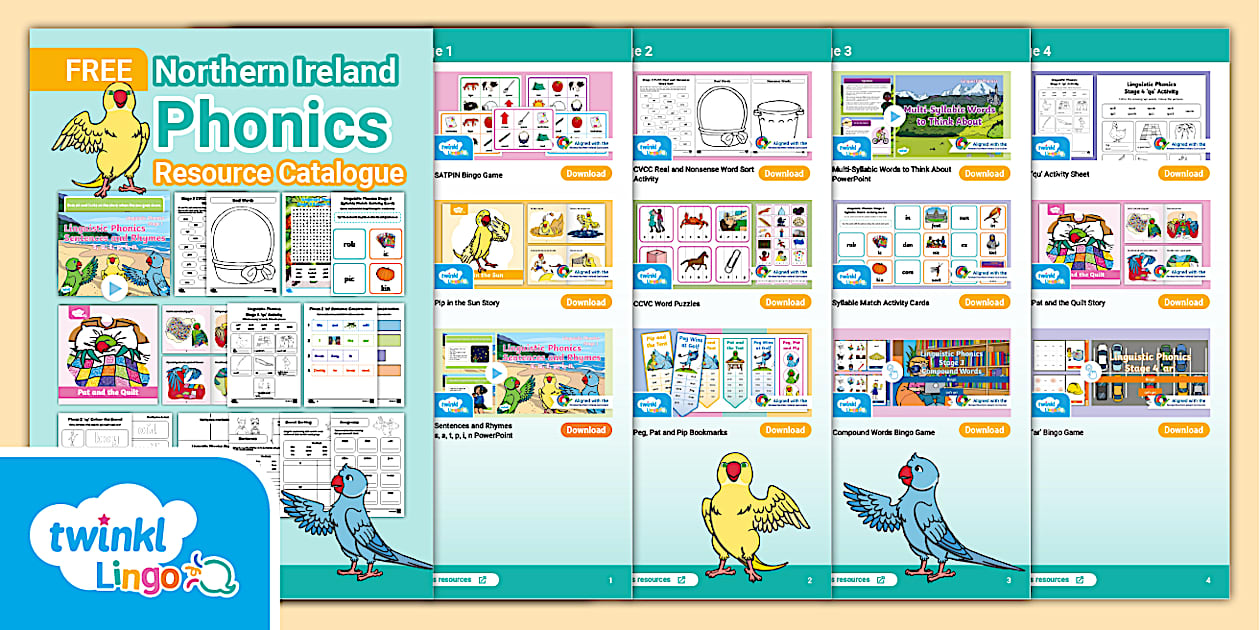 Twinkl Lingo Northern Ireland Phonics Resource Catalogue