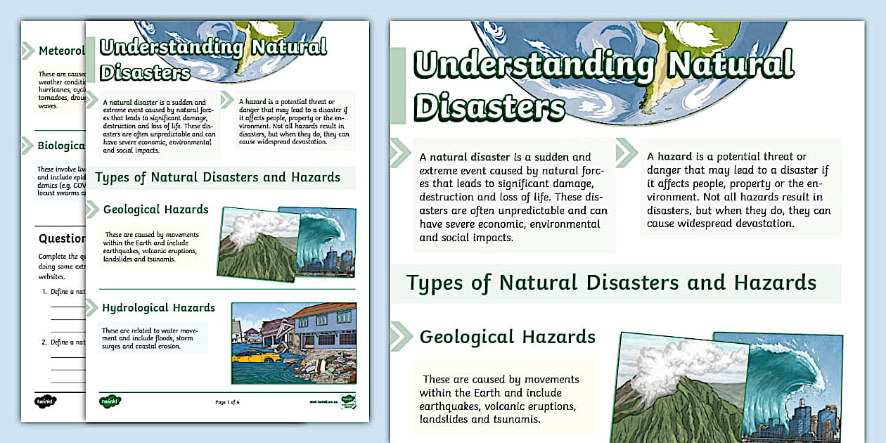Natural Disasters Project: Understanding Natural Disasters