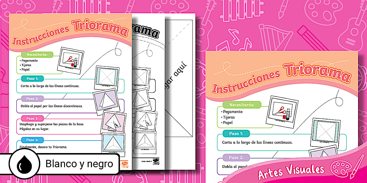 Triorama | Plantilla | Manualidad | Metacognición - Twinkl