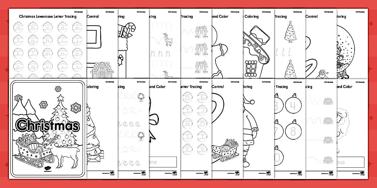 Christmas Toddler Busy Book (teacher made) - Twinkl