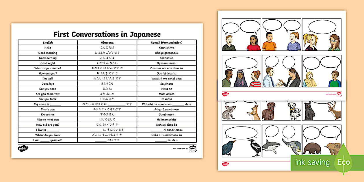 NSW First Conversations in Japanese (teacher made) - Twinkl