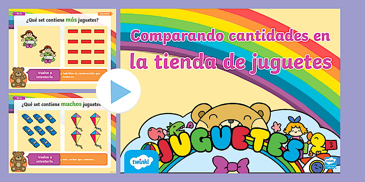 PowerPoint: Comparando cantidades | Muchos y pocos - Twinkl