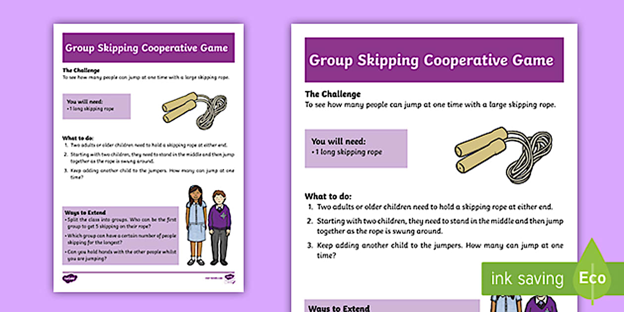 Group Skipping Cooperative (Teacher-Made) - Twinkl