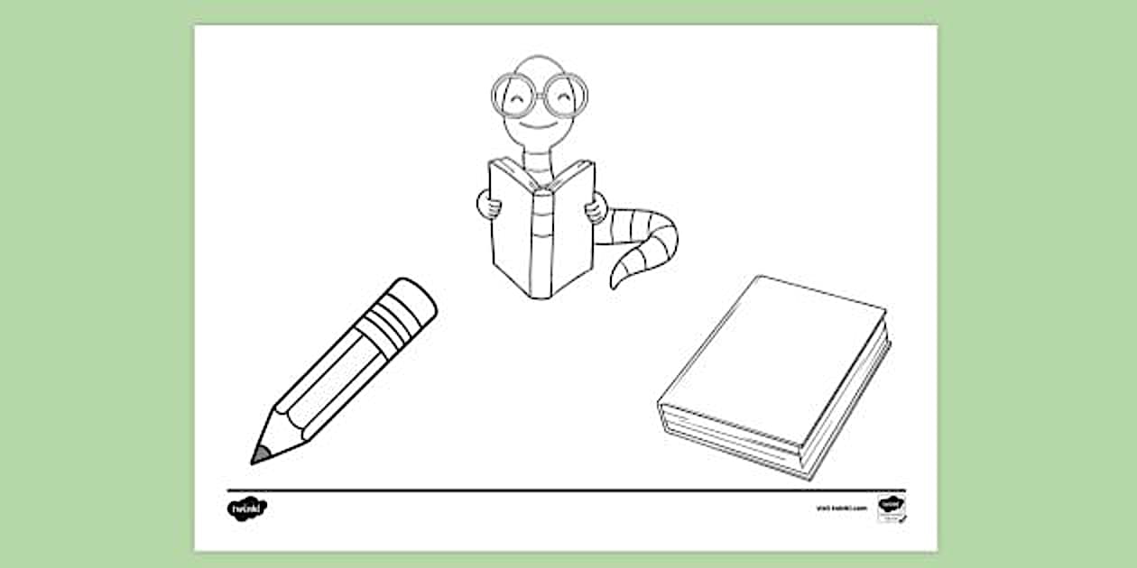 Learning Colouring Page for Pre-schoolers | Colouring Page