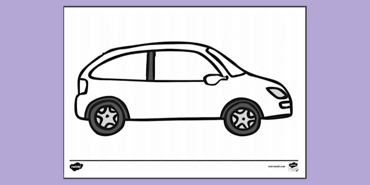 Car Colouring Book Pages | Colouring Sheets (teacher made)