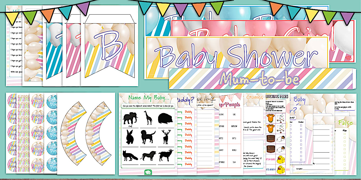 Baby Shower Party Pack | Twinkl Party (Teacher-Made)