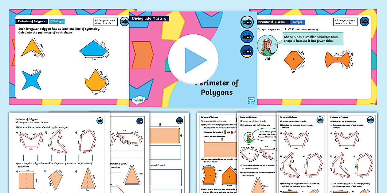 👉 Year 4 Step 9 Perimeter of Polygons Teaching Pack