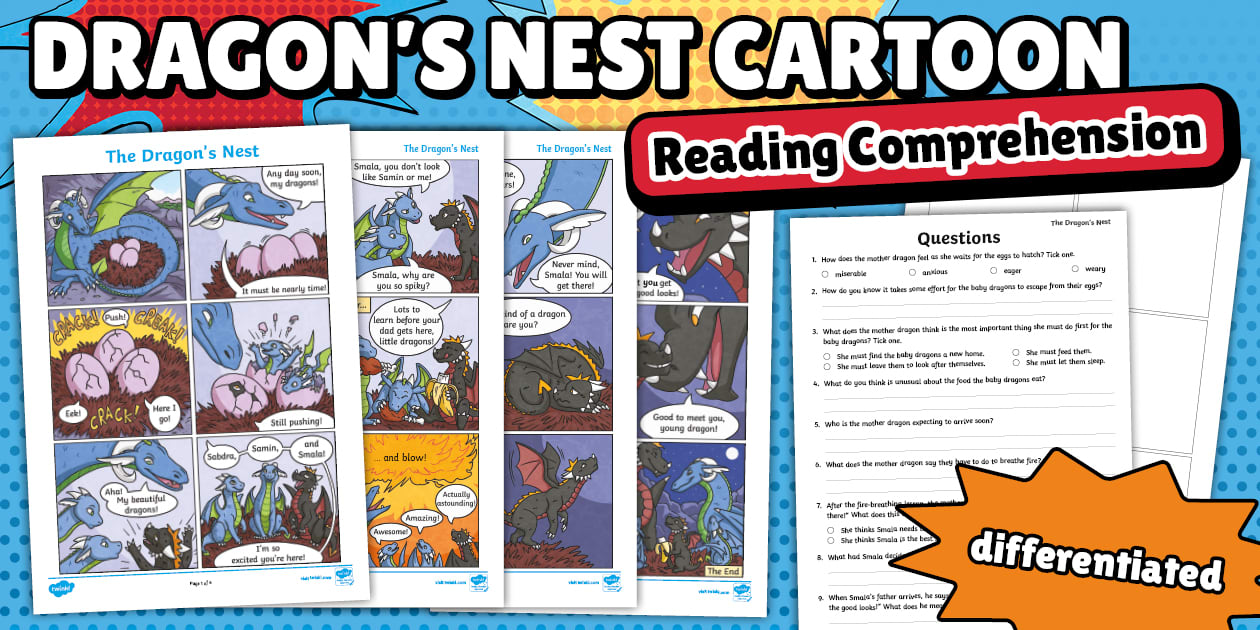 Dragon's Nest Cartoon Differentiated Reading Comprehension