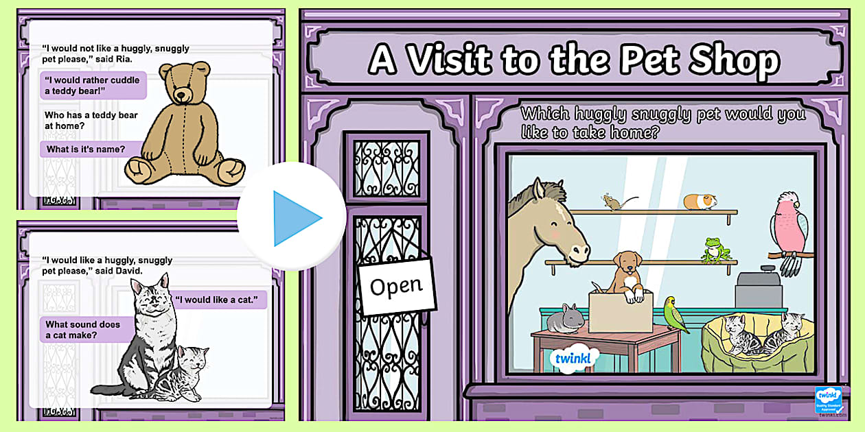 A Visit to the Pet Shop PowerPoint (teacher made) - Twinkl