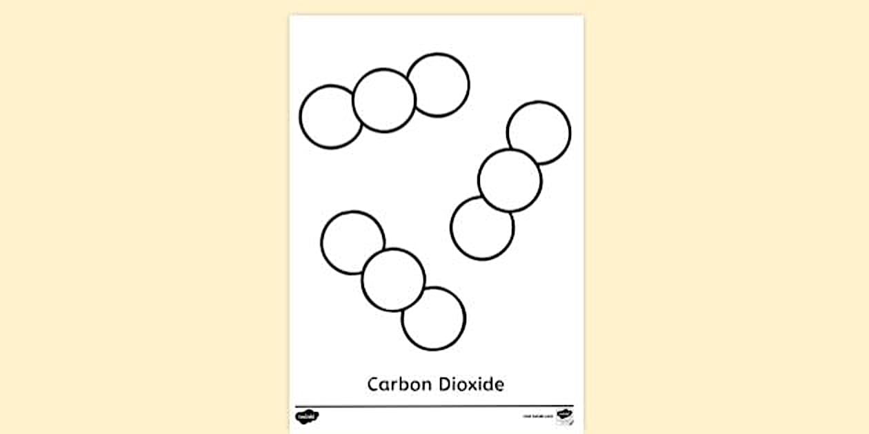 Pure Compound Carbon Dioxide Colouring Sheet (teacher made)