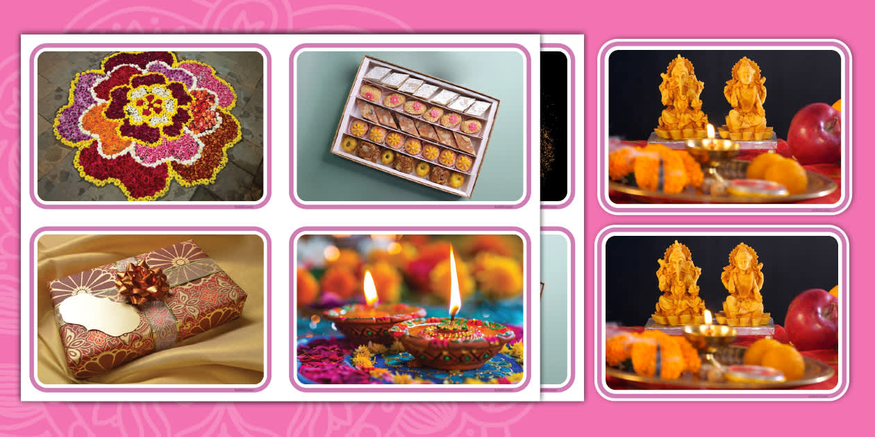 Hindu Diwali Photo Matching Pairs Game | Diwali | Toddlers