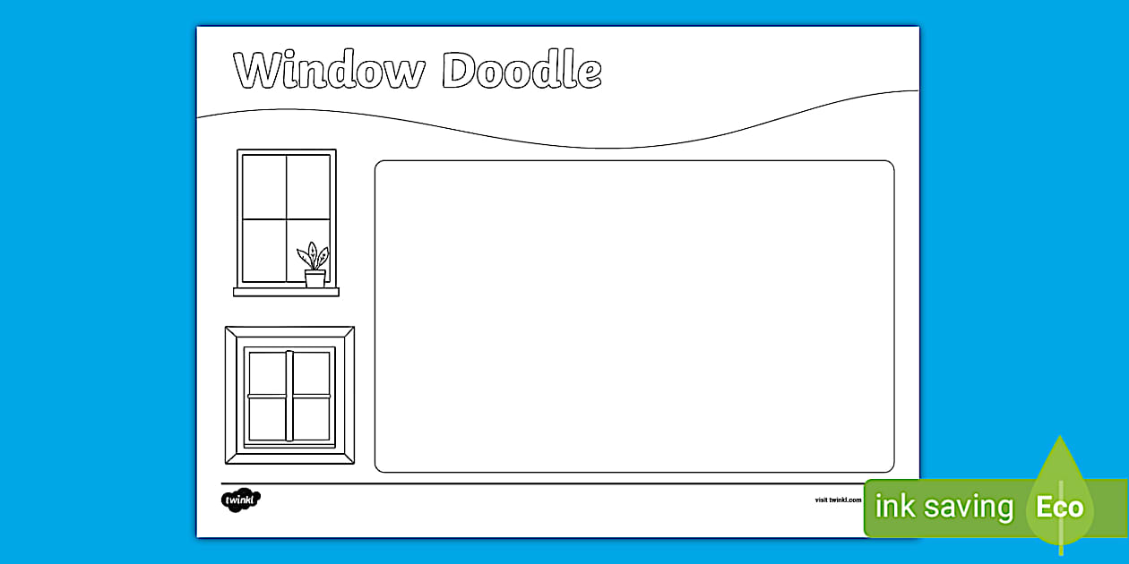Window Doodle Drawing Activity (teacher made) - Twinkl