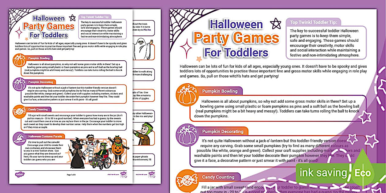 Halloween Party Games for Toddlers