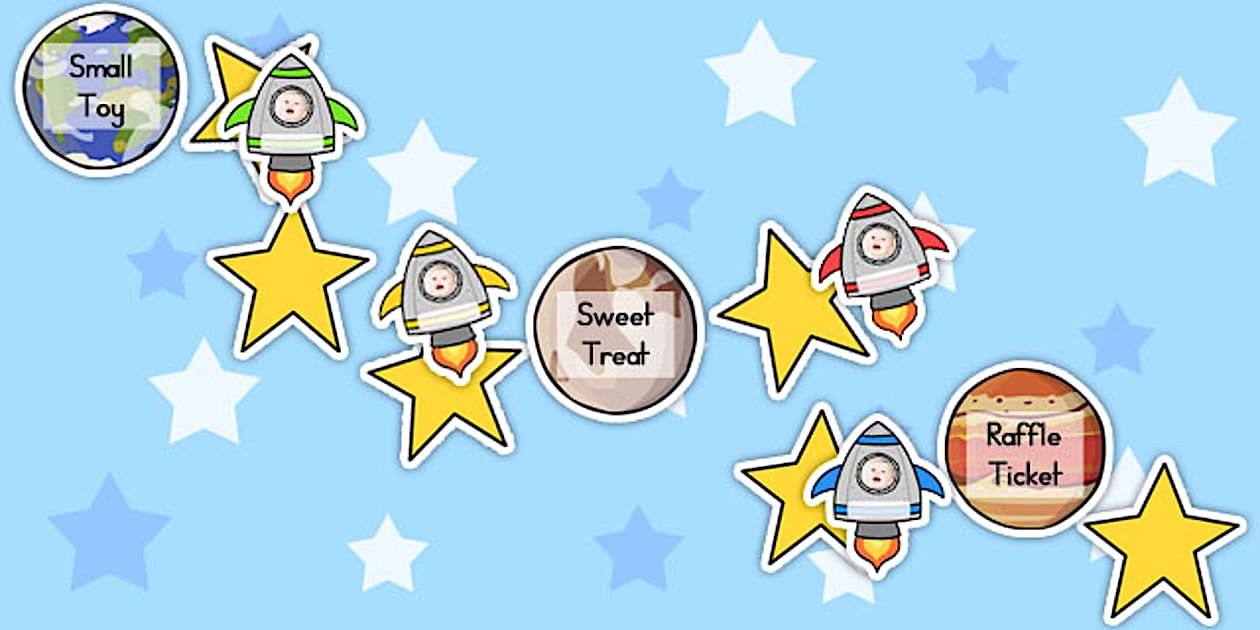 Space Class Display Reward Chart - Twinkl