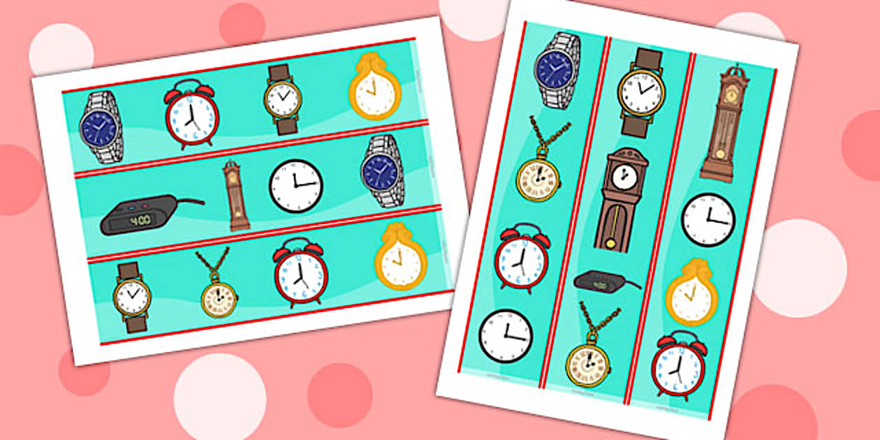 👉 Clock Display Borders (Teacher-Made) - Twinkl