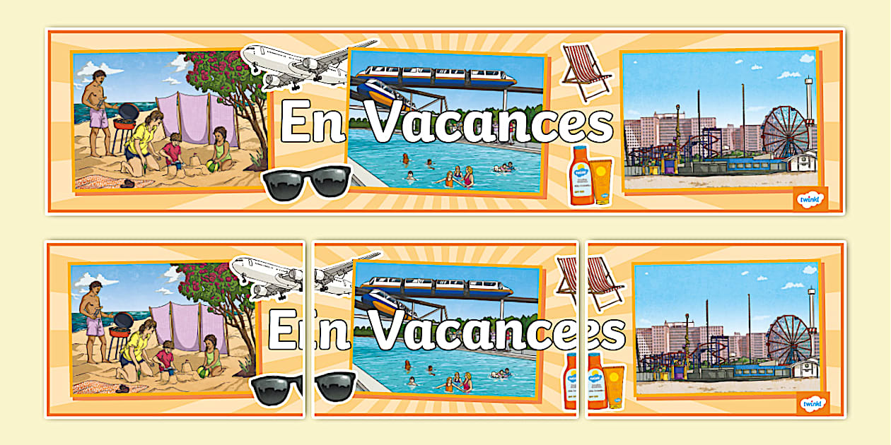 👉 En Vacances Display Banner (teacher made) - Twinkl