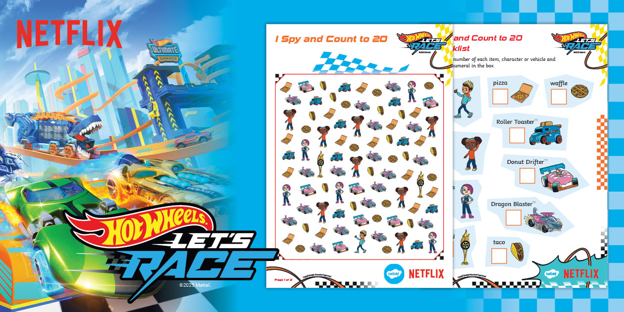 👉 Hot Wheels: I Spy and Count to 20