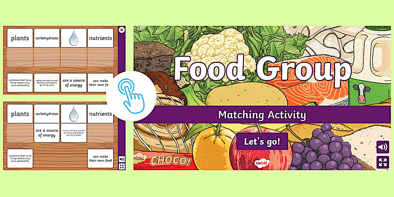 Food Group Matching Activity (teacher made) - Twinkl