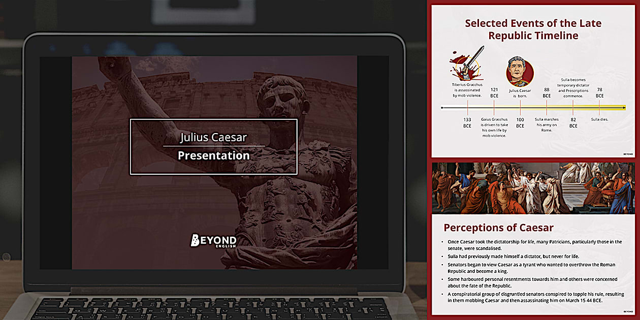 Julius Caesar Presentation (teacher made) - Twinkl