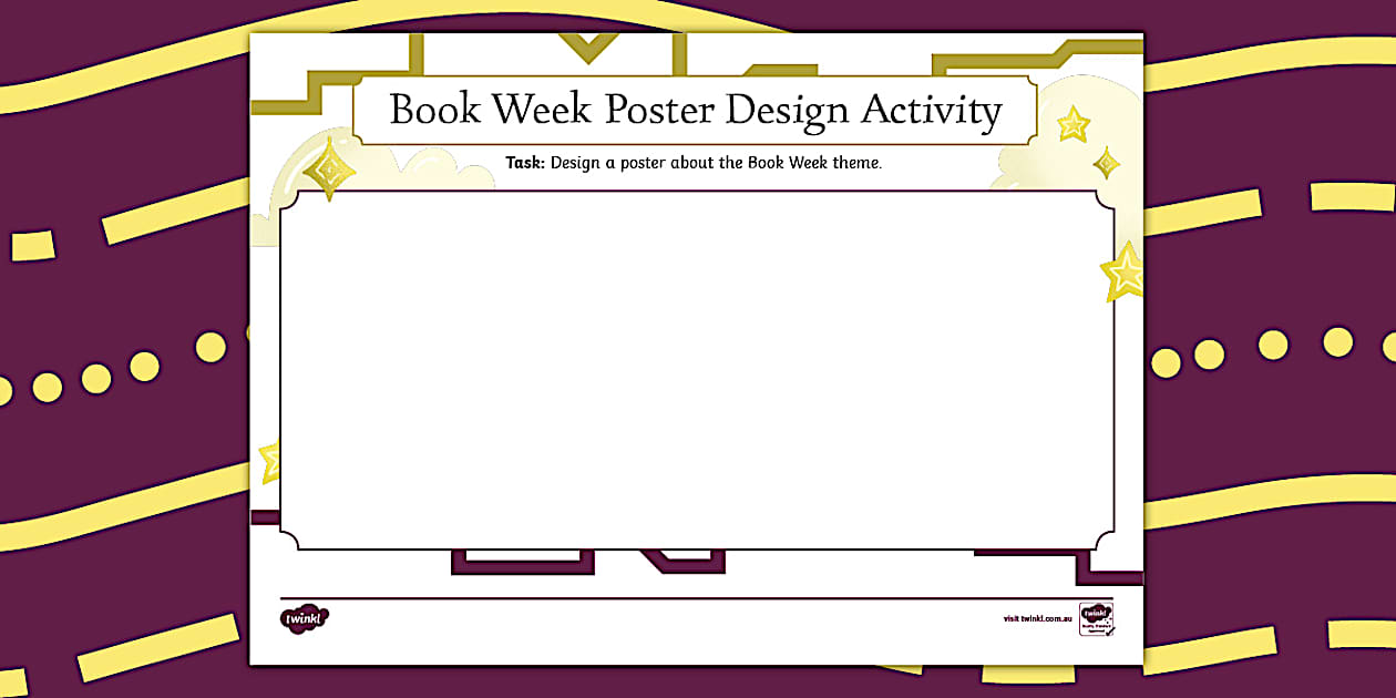 Book Week Poster Design Activity (teacher made) - Twinkl