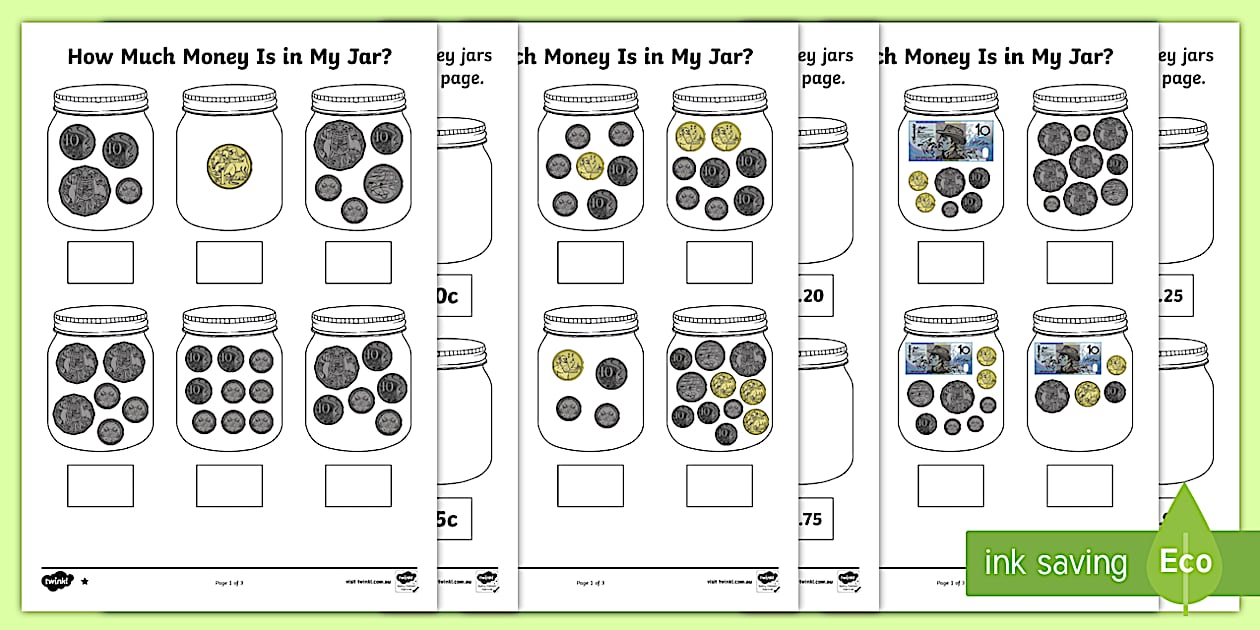 Australian Counting Money Worksheets | Twinkl | Teacher-Made