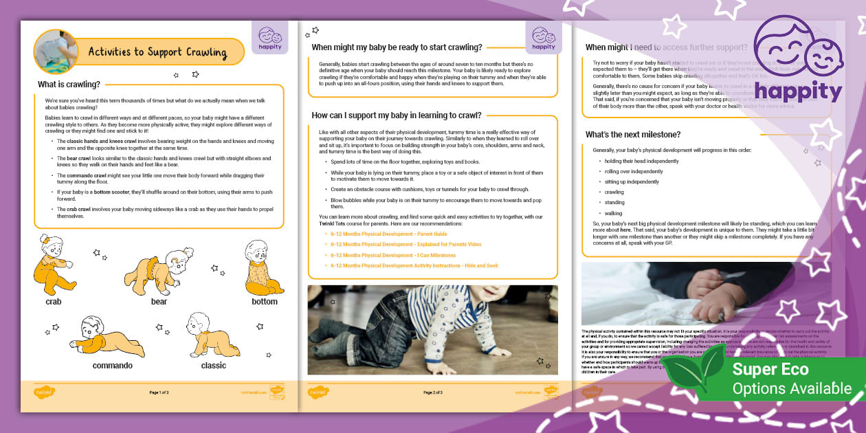 Activities to Support Crawling