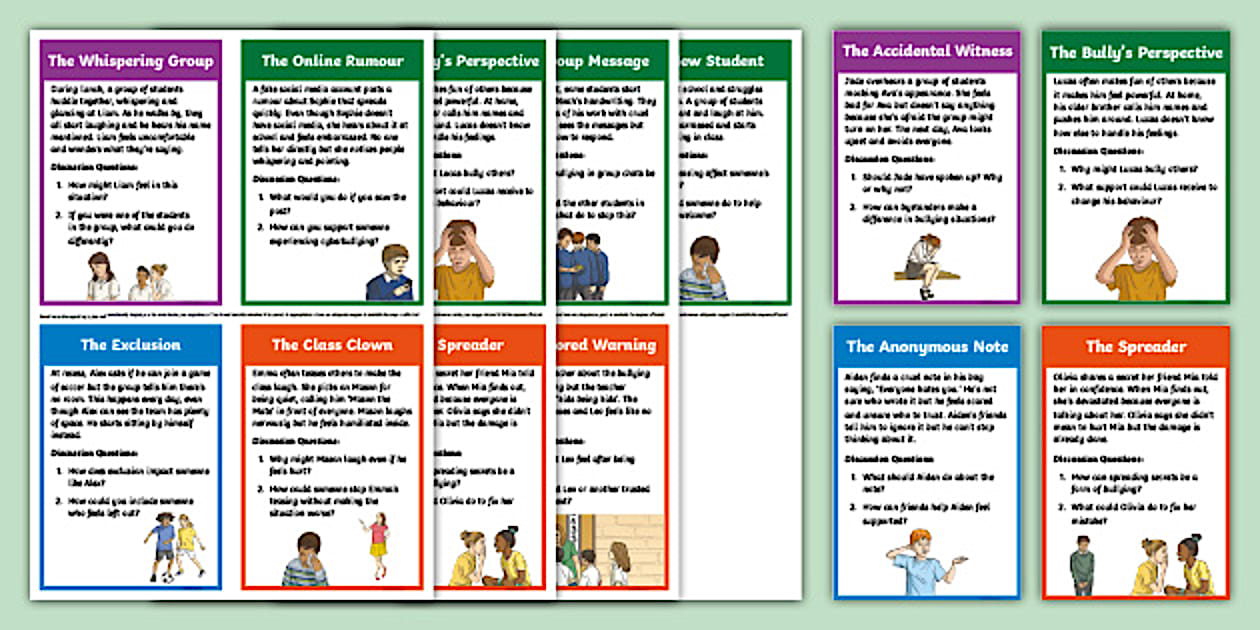 Bullying Scenarios: Reflect, Respond, Resolve Years 5 and 6