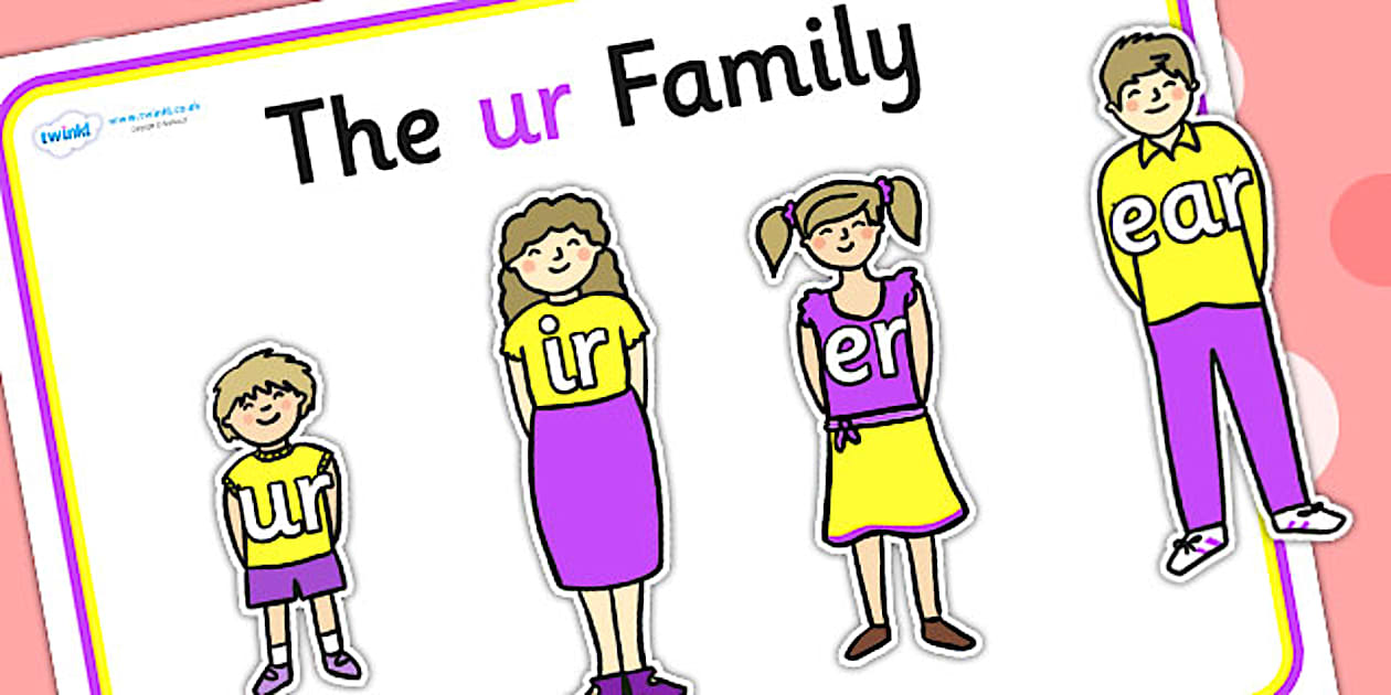 Ur Sound Family Cut Outs (teacher made) - Twinkl