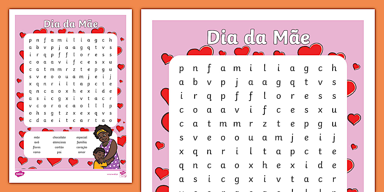 Sopa de Letras Dia da Mãe (Hecho por educadores) - Twinkl