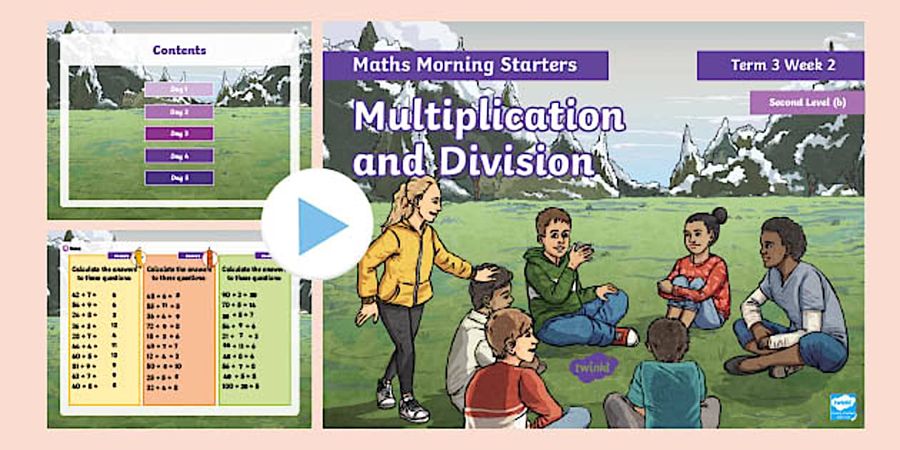 Maths Morning Starters Second Level (b) Term 3 Week 2 PowerPoint