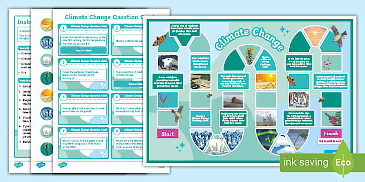 Climate Game | The Climate Change Board Game (teacher made)