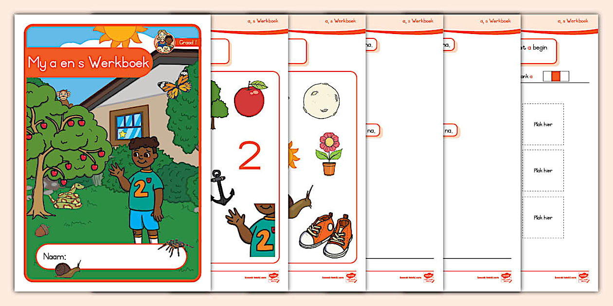 Graad 1 Klanke Werkboek a, s (teacher made) - Twinkl