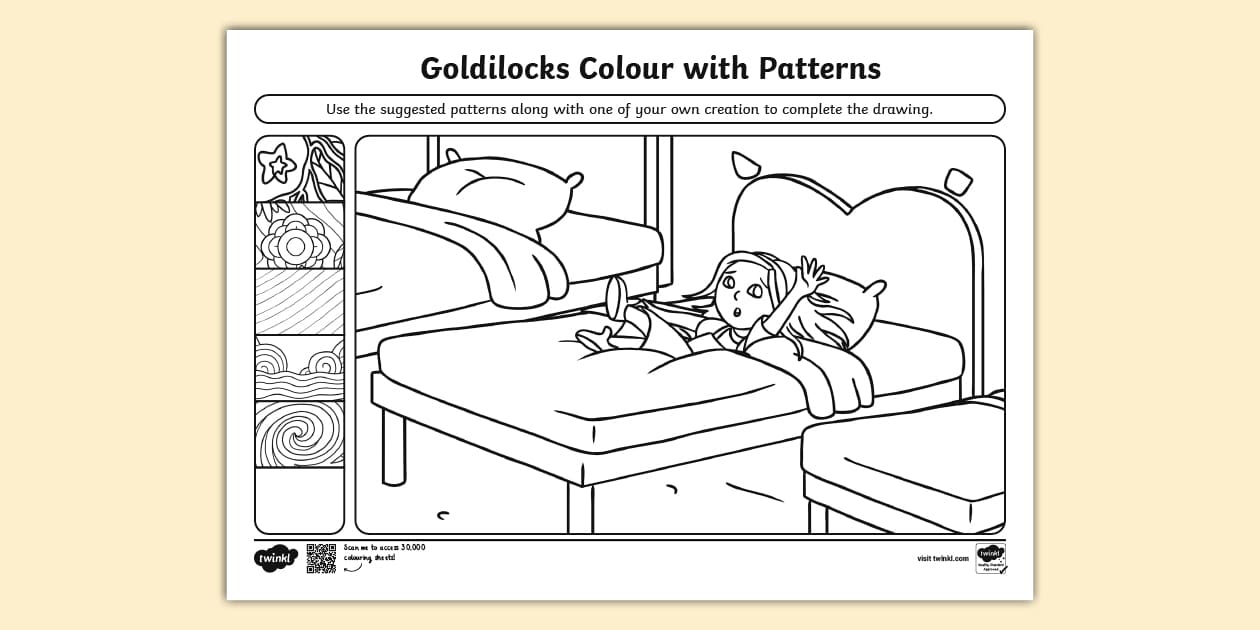 Goldilocks Colour with Patterns Activity - Twinkl