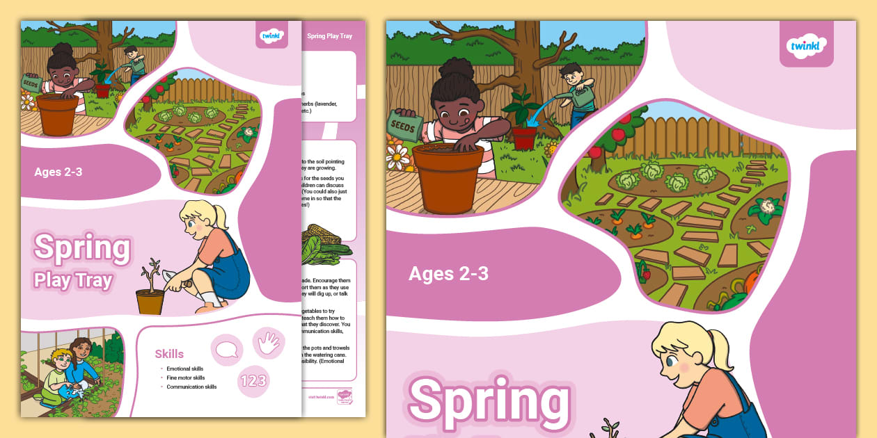 Northern Ireland EYFS Age 2-3 Play Tray: Spring - Twinkl