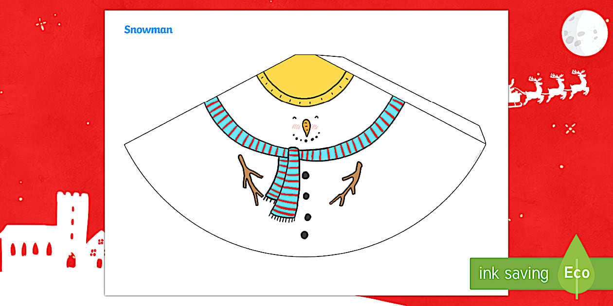 Snowman Cone Character (Teacher-Made) - Twinkl
