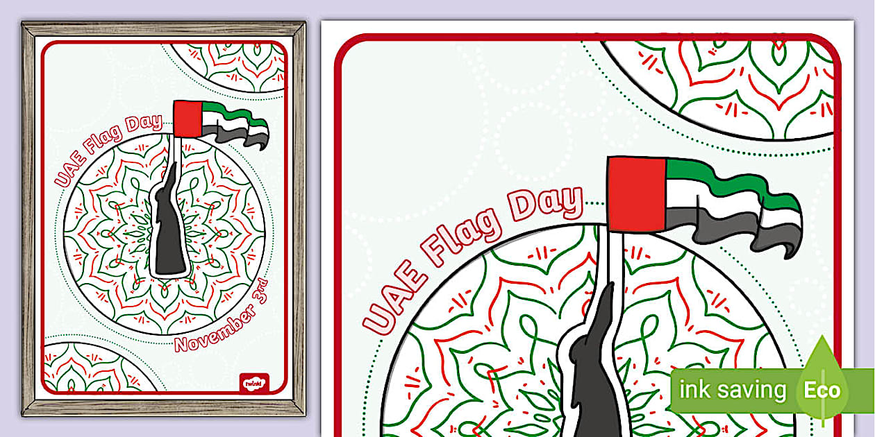 UAE Flag Day Poster (teacher made) - Twinkl