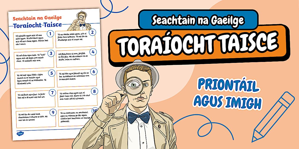 Seachtain na Gaeilge Toraíocht Taisce Rudaí sa Scoil