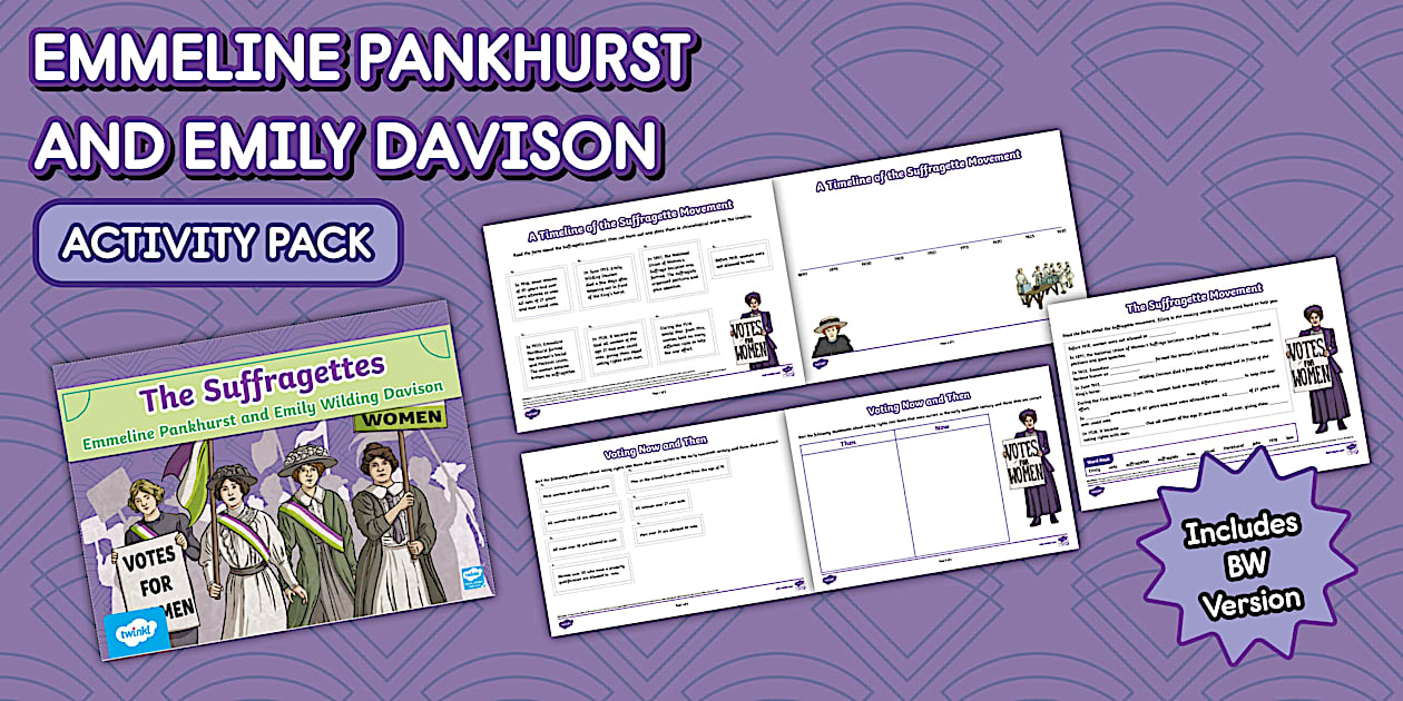 Emily Davison & Emmeline Pankhurst KS2 Teaching Pack