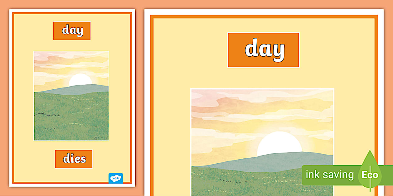 👉 Latin Word for Day Display Poster (teacher made)